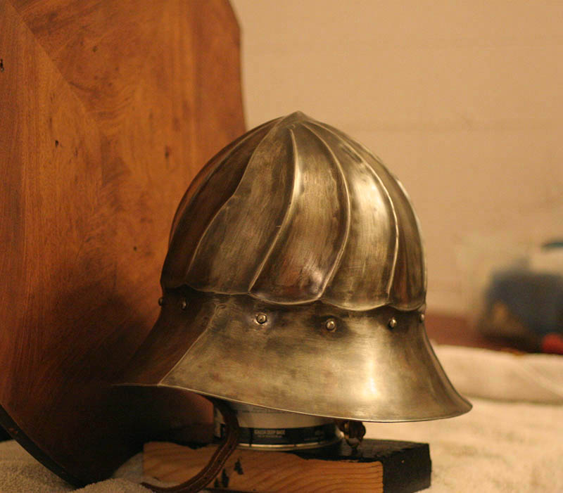 Update on the kettle helmet project. 02 – Patrick Lawrence's Art Blog ...